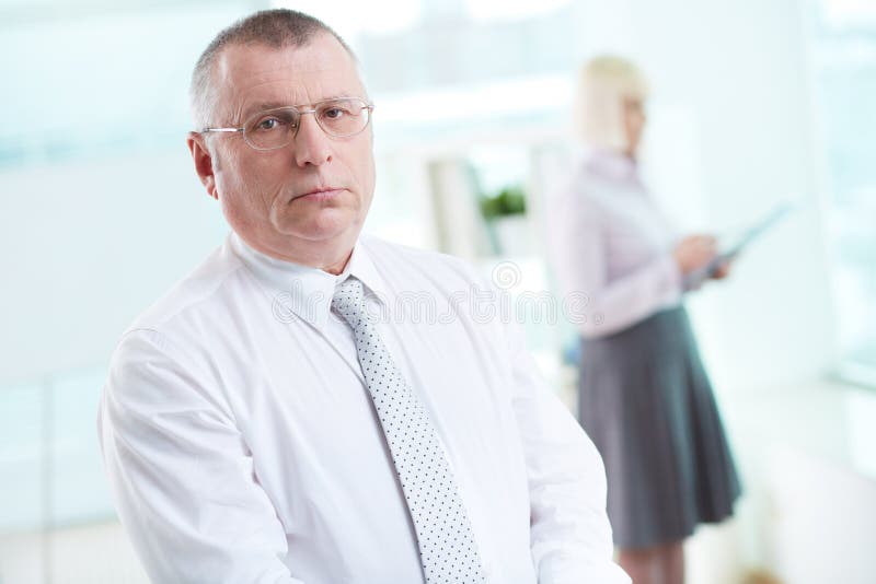 Serious boss stock photo. Image of female, boss, lifestyle - 20682446