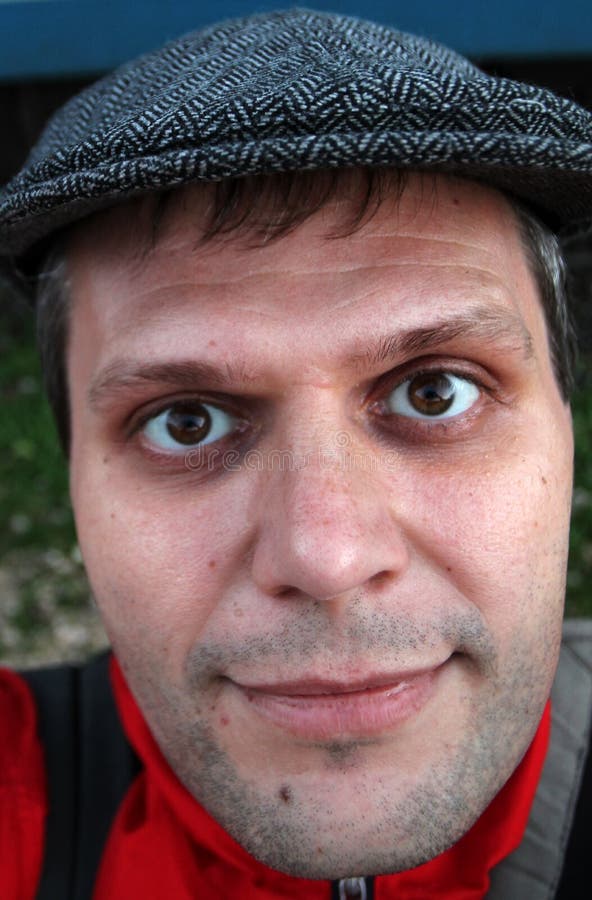 Serious Man stock image. Image of male, looking, closeup - 46809305