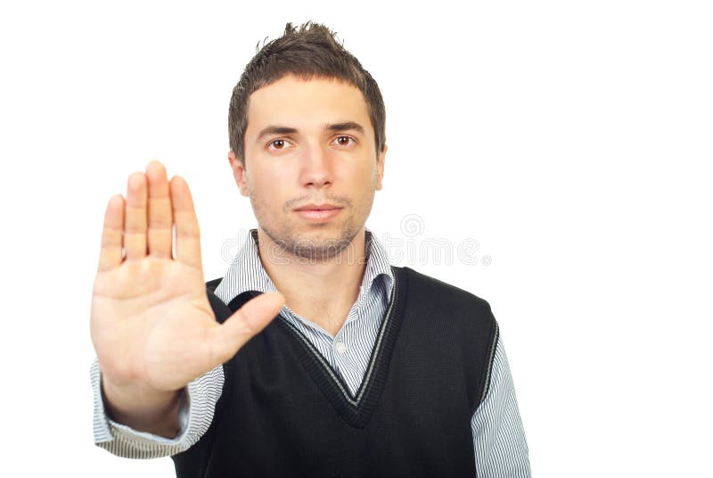 9,282 Man Hand Showing Stop Sign Stock Photos - Free & Royalty-Free ...