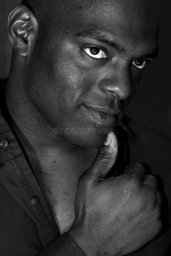 Serious Man Thinking stock image. Image of expression - 24366199