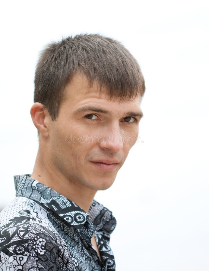 Serious Man of Thirty Years Old Stock Photo - Image of caucasian ...