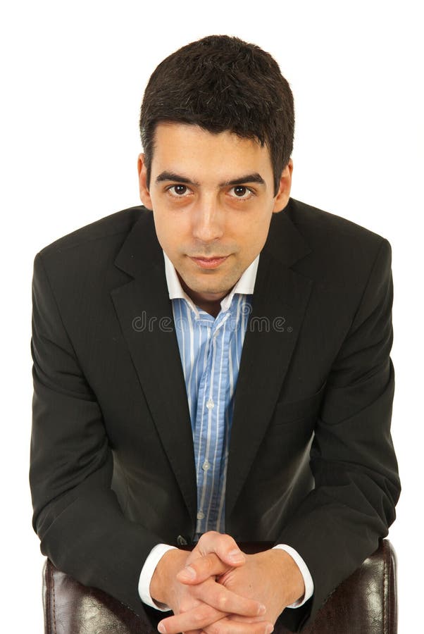 Serious Manager Gibing Mobile Phone Consultation, Talking on Cellphone ...