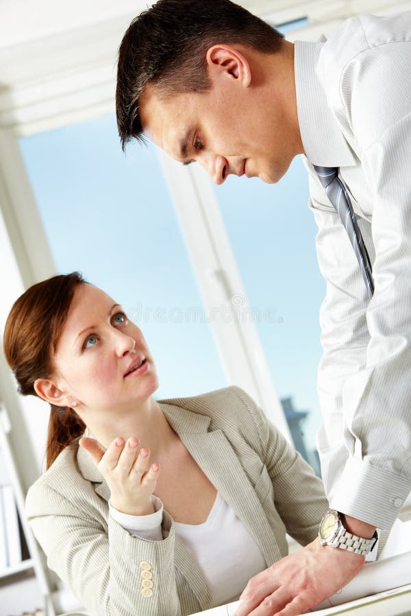 Serious meeting stock image. Image of hand, business, explaining - 7948865