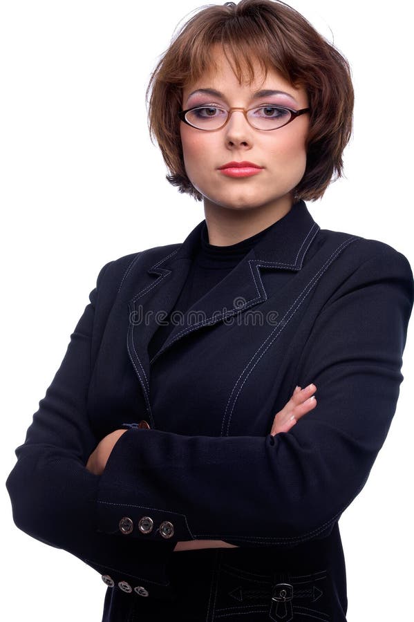 Serious model in glasses stock photo. Image of portrait - 16712812