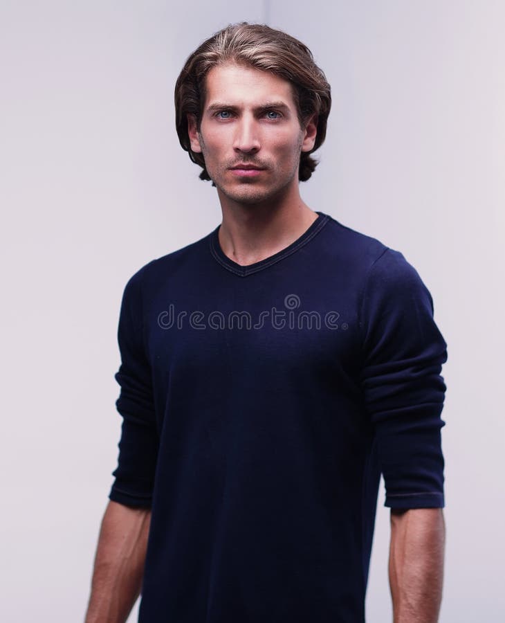 Serious modern young man. stock image. Image of handsome - 111519121