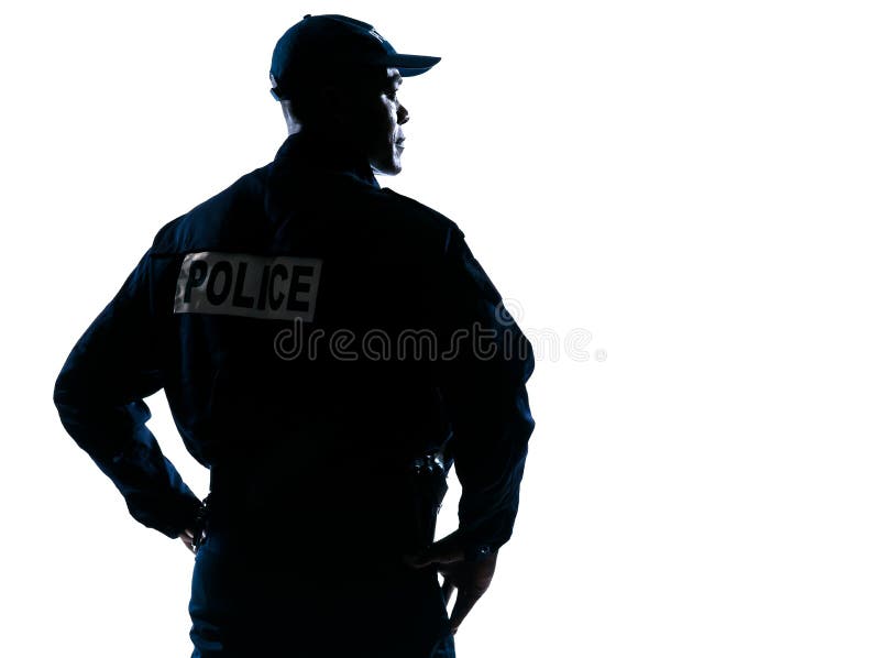 Serious Policeman Pointing stock image. Image of hair - 5558695