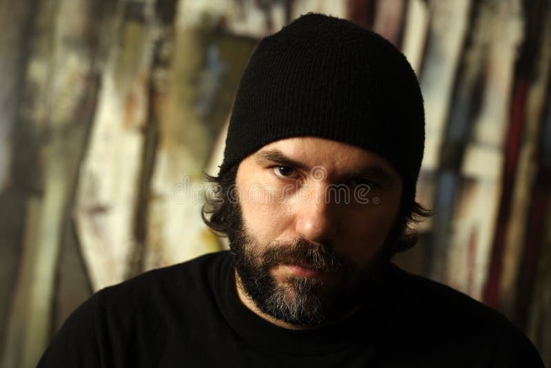 Serious portrait stock photo. Image of confident, masculine - 6156378