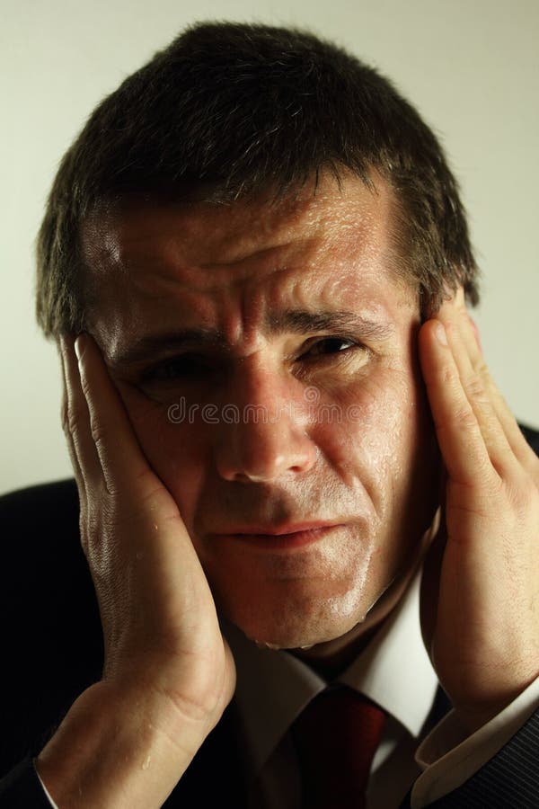 Serious Problem stock image. Image of white, suit, manager - 24087813