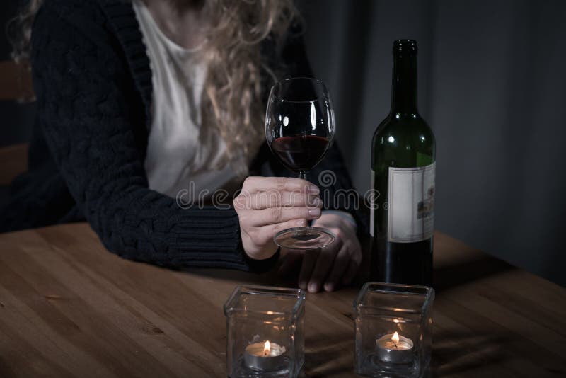 Serious Problem with Drinking Stock Image - Image of abuse, addicted ...