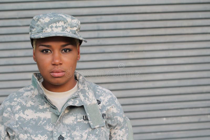 Serious Proud Black Female Soldier Stock Photos - Free & Royalty-Free ...