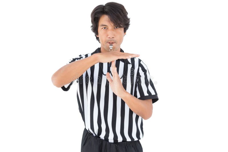 Football Referee Time Out Character