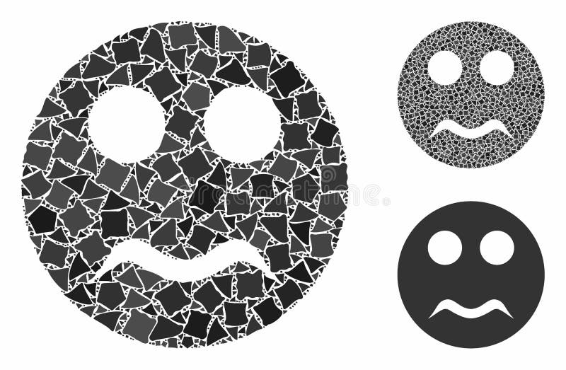 Serious Smiley Composition Icon of Tremulant Parts Stock Illustration ...