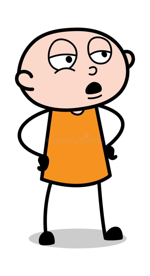 Serious Talking - Cartoon Thief Criminal Guy Vector Illustration Stock ...