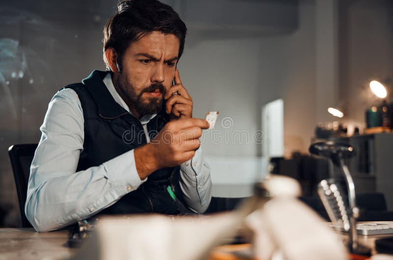 Serious, Technician and Engineering with Man and Chip for Technology ...