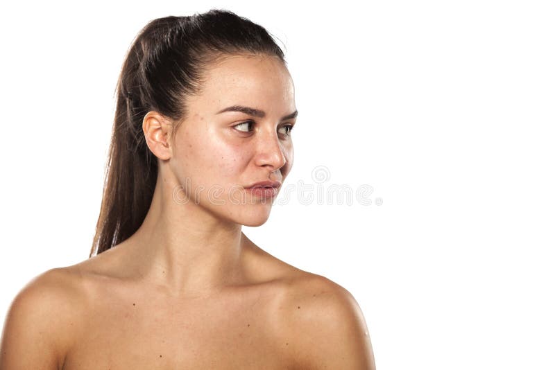 Serious Woman without Make Up Stock Image - Image of look, pretty: 65246857