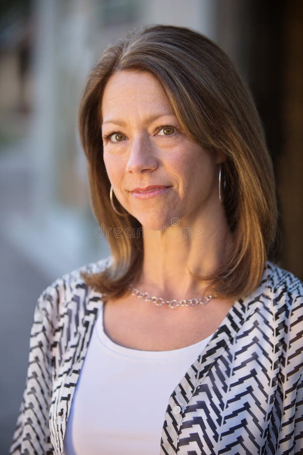 Serious Woman Standing stock image. Image of woman, adult - 58849649