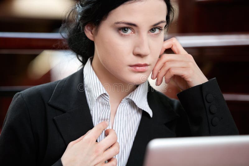 Serious Young Business Woman Stock Photo - Image of adult, professional ...