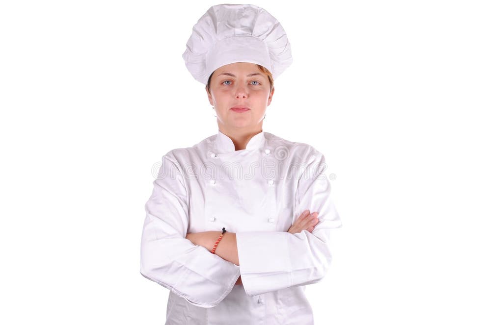 Serious Young Female Executive Chef Stock Image - Image of occupation ...