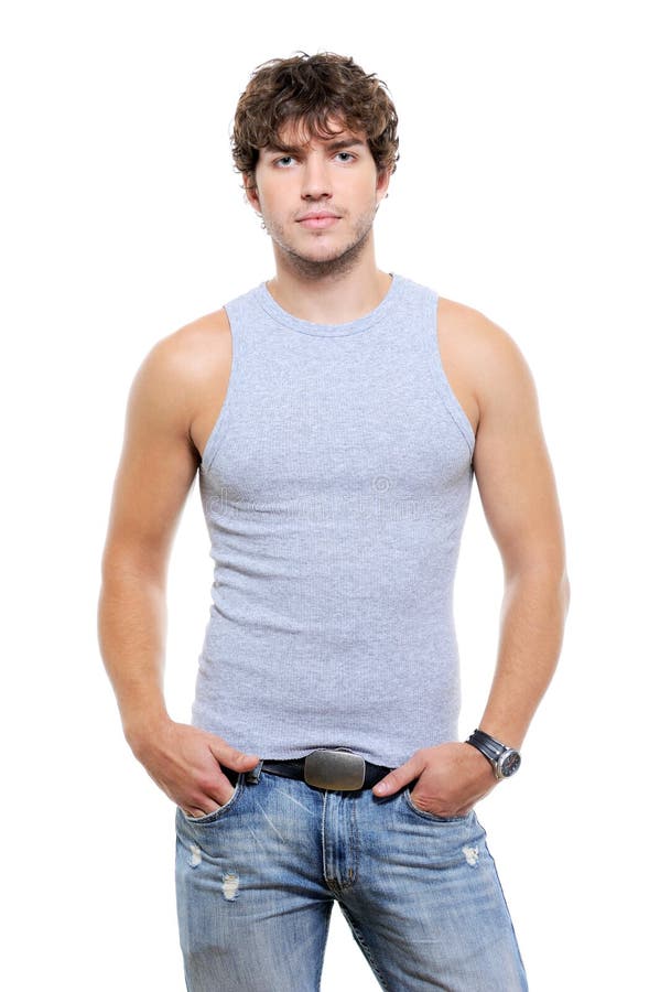 Serious young handsome guy stock photo. Image of male - 11206694