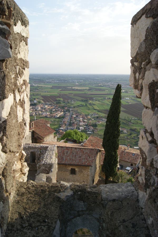Sermoneta stock image. Image of flag, parade, construction - 79437271
