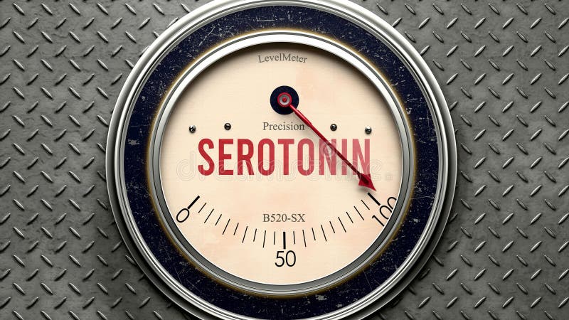 Serotonin that is Hitting a Full Scale, Showing a Very High Level of ...