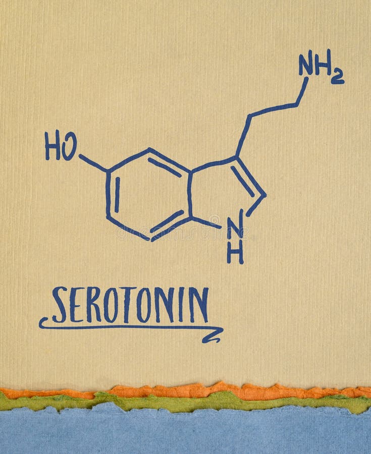 Serotonin Chemical Structure 3d