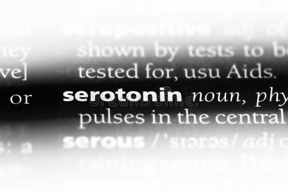Serotonin stock image. Image of info, english, definition - 126618489