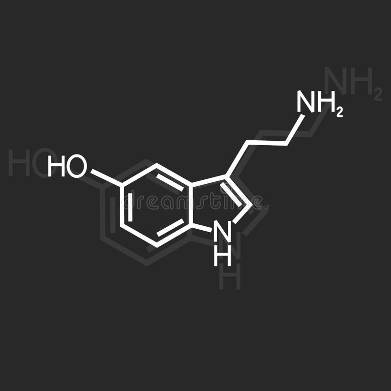 Serotonin Vector Icon with Shadow Stock Vector - Illustration of ...