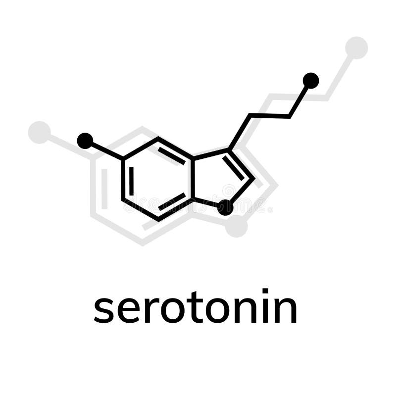 Serotonin Vector Icon with Shadow Stock Vector - Illustration of ...