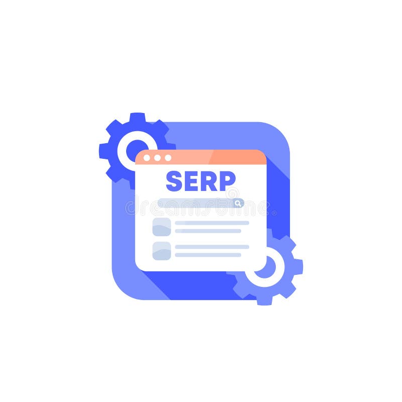 Serp Vector Icon, Seo Concept Stock Vector - Illustration of boost ...