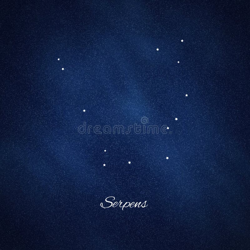 Serpens Constellation, Cluster of Stars, Serpent, Snake Constellation ...
