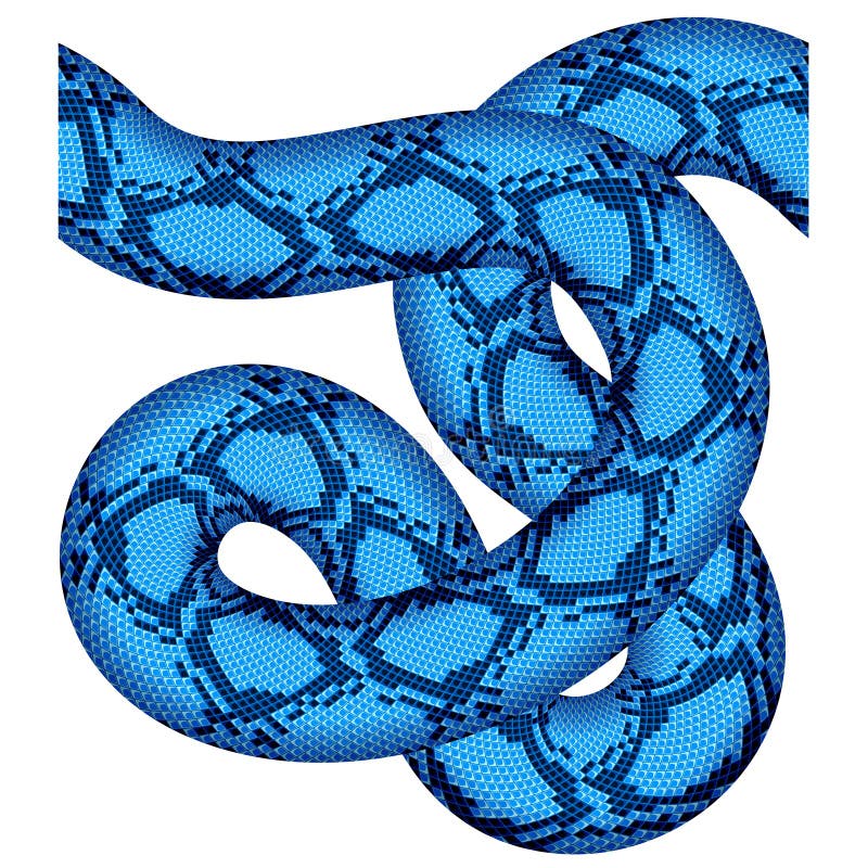 Serpent bleu 2 illustration stock. Illustration du artistique - 2207182
