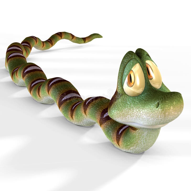 Serpent de Toon illustration stock. Illustration du slink - 3412138