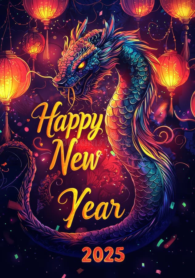 A Serpent Elegantly Holding a Scroll with Its Tail, Displaying the ...