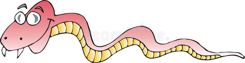 Serpent rouge illustration de vecteur. Illustration of illustration ...