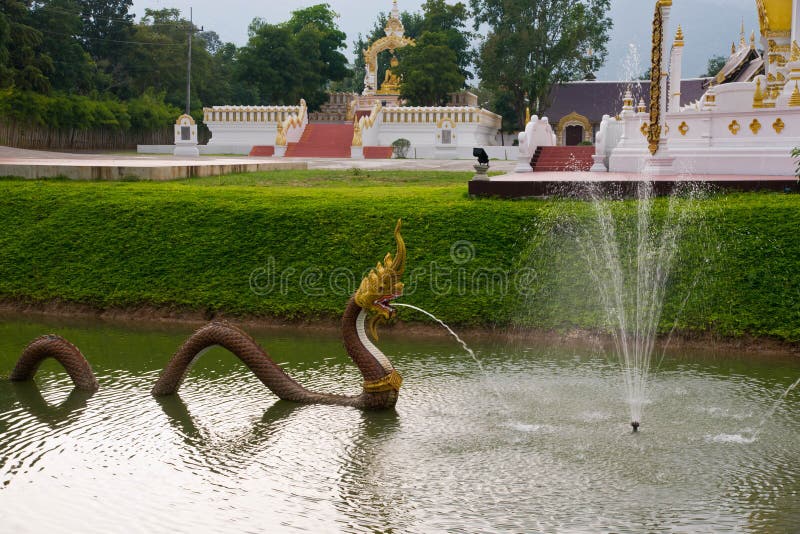 Serpent stock image. Image of scary, building, asia, buddhism - 35045207