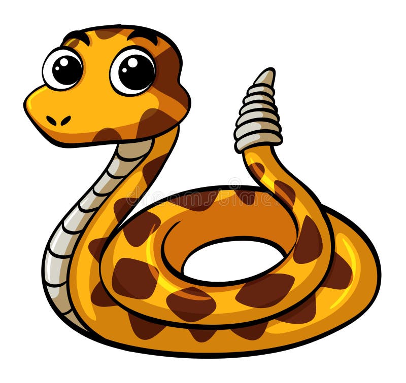 Serpent Rouge Sur Le Fond Blanc Illustration de Vecteur - Illustration ...