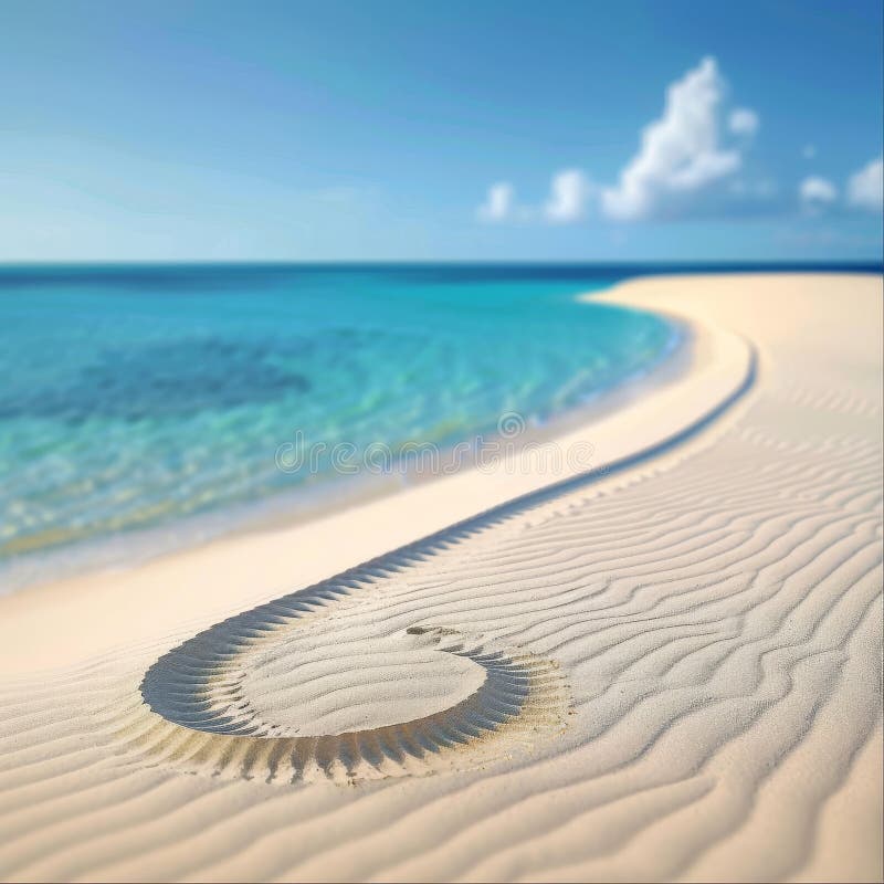 Serpent Trail Tropical Beach Paradise Unveils a Circular Pattern on the ...