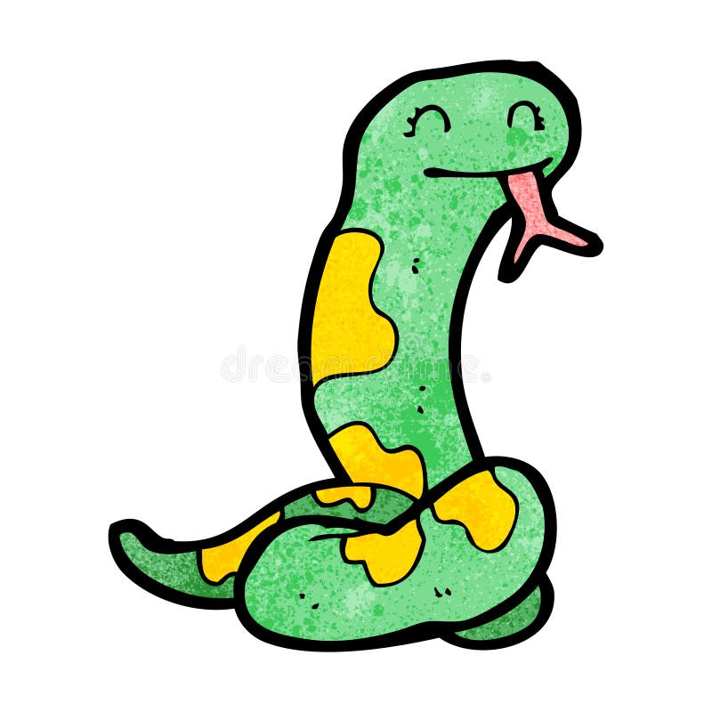 Serpente De Silvo Dos Desenhos Animados Ilustração do Vetor ...