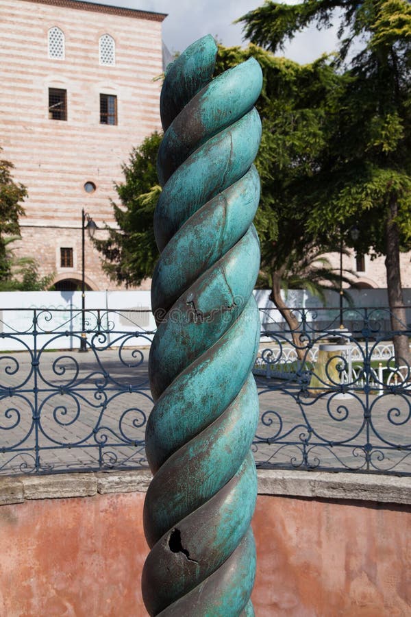 Serpentine Column stock image. Image of greek, detail - 45306137
