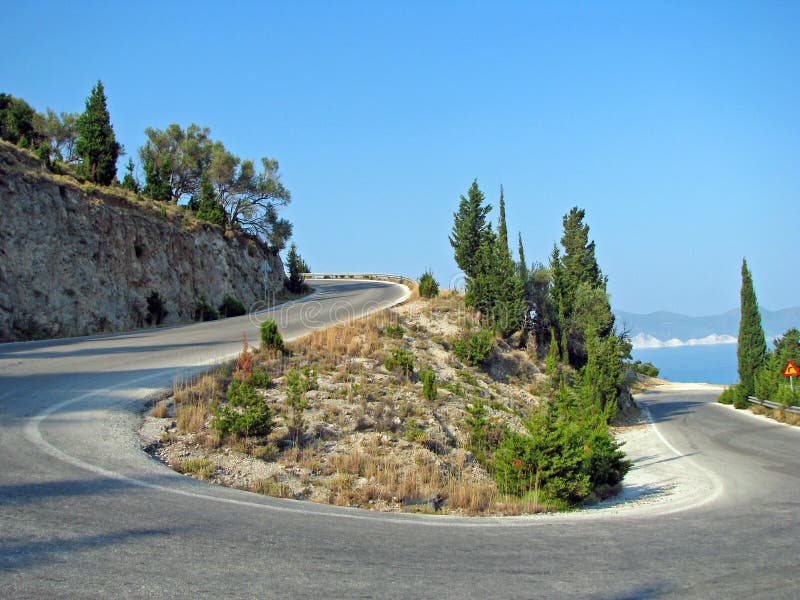 Serpentine road stock image. Image of highway, hill, climbing - 26176271