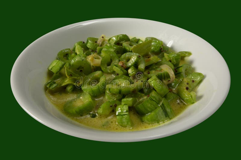 Serpiente Gourd Pathola Curry Foto de archivo - Imagen de fruta ...