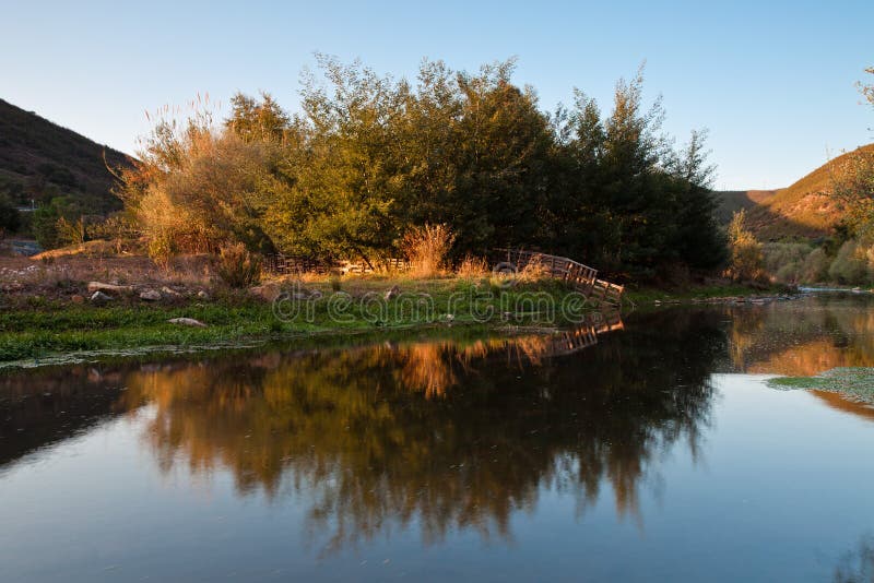 Serra de Monchique stock image. Image of river, blossom - 32593797