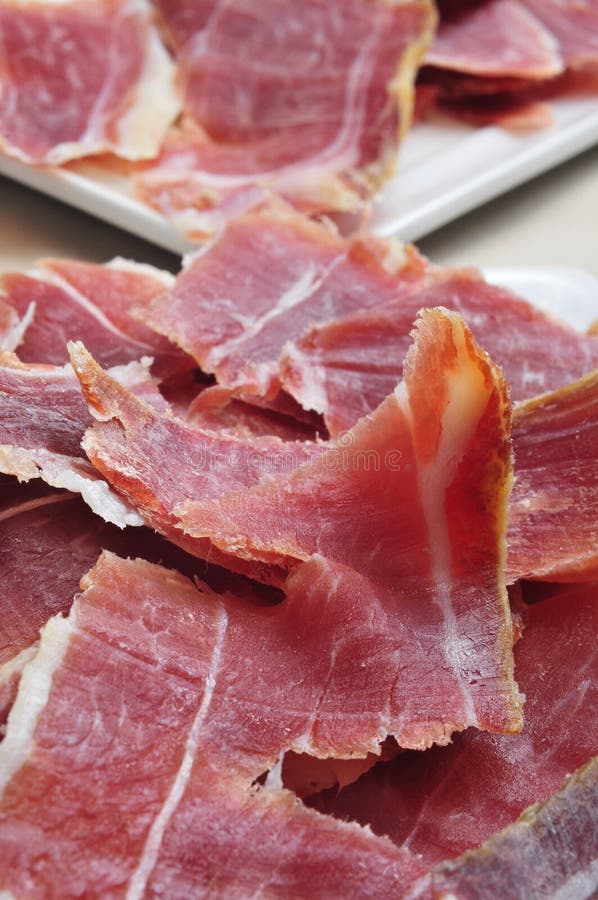 Serrano ham tapas stock image. Image of iberian, prosciutto - 29601879