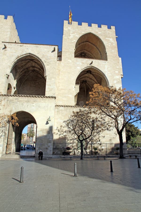 Serrano Towers - Valencia stock image. Image of fort - 19681213