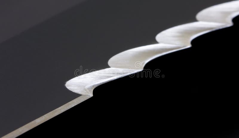 Serrated blade stock image. Image of steel, knife, sharp - 15881779