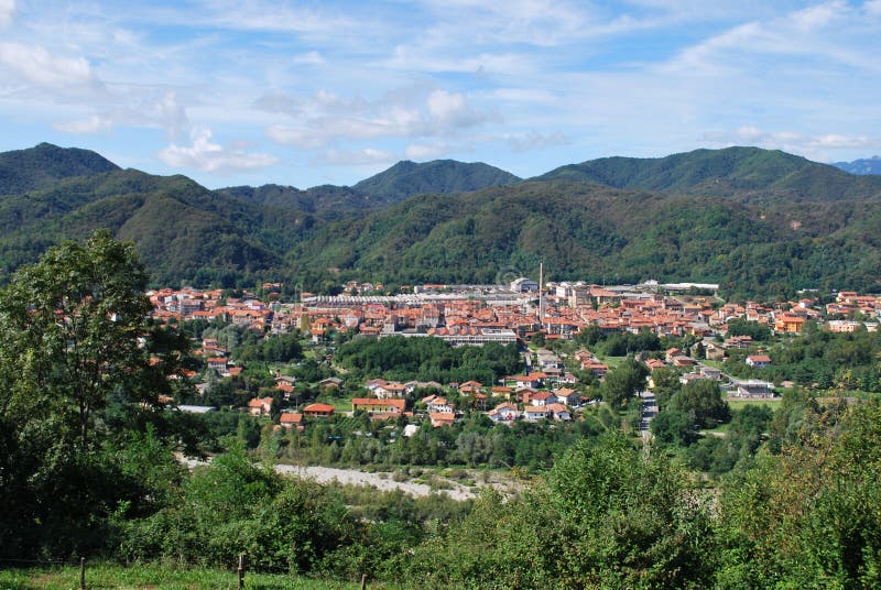 Serravalle Sesia village stock image. Image of europe - 16498705