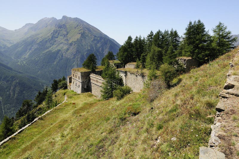 Serre Marie Fort - Italy - 1892 Stock Image - Image of army, bunker ...