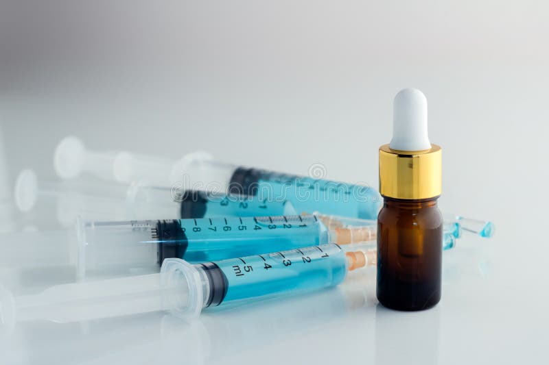 Injection with Serum stock image. Image of medicament - 11283067