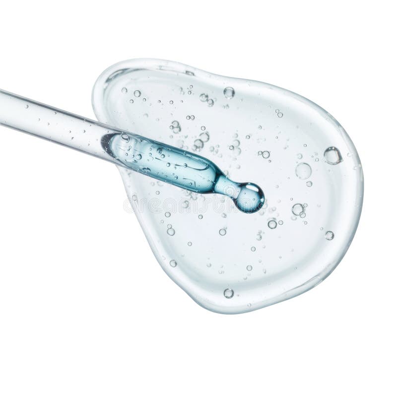 Serum Drop with Pipette Isolated on White Background Stock Illustration ...